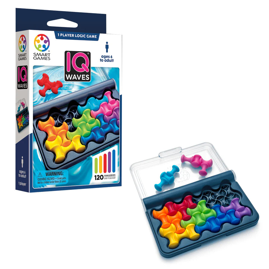 Smart Games IQ Waves Logic Game – Modern Natural Baby