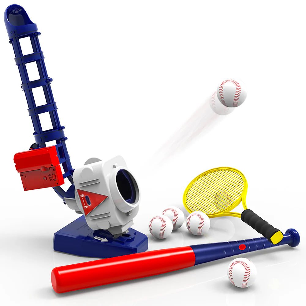 2-in-1 RC Baseball & Tennis Pitcher Set – Modern Natural Baby