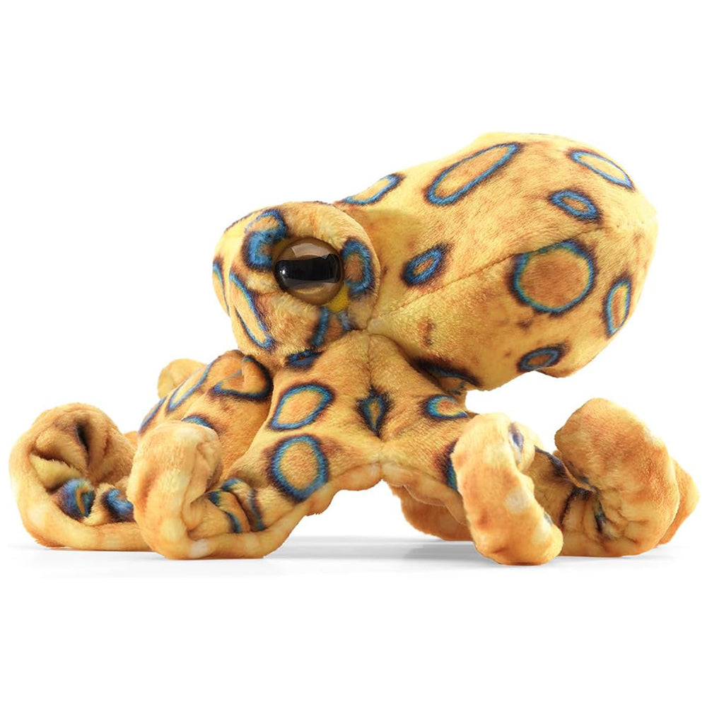 Folkmanis Mini Blue-Ringed Octopus Finger Puppet – Modern Natural Baby