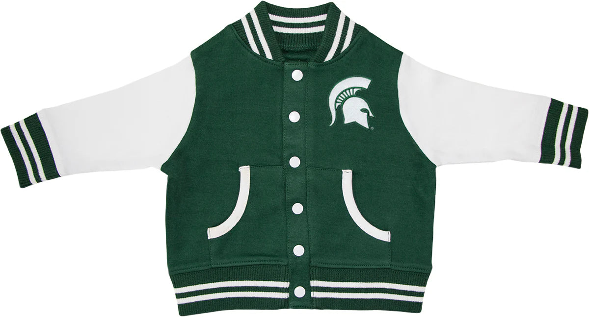 Varsity Jacket | Michigan State – Modern Natural Baby