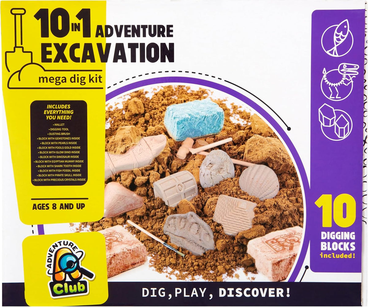 10-in-1 Adventure Excavation Mega Dig Kit – Modern Natural Baby