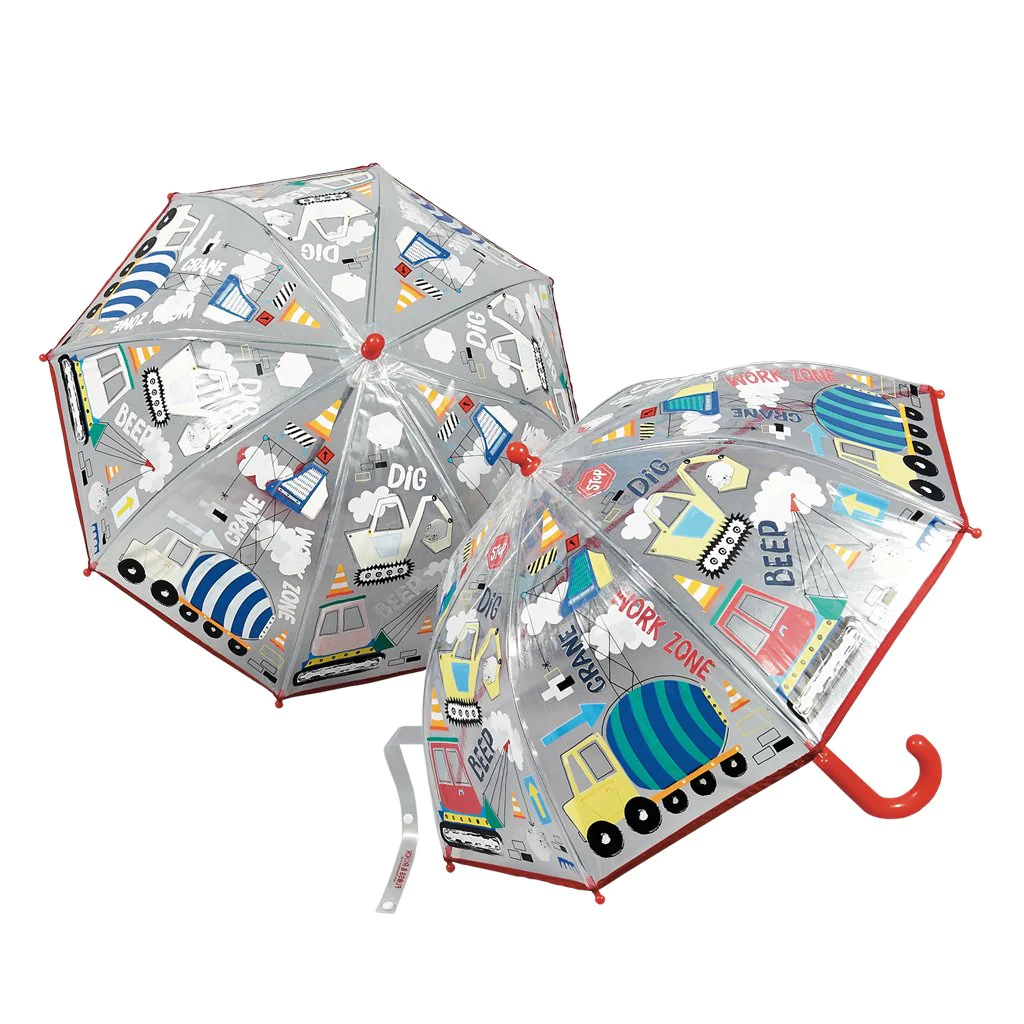 Floss & Rock Transparent Color Changing Umbrella | Construction ...