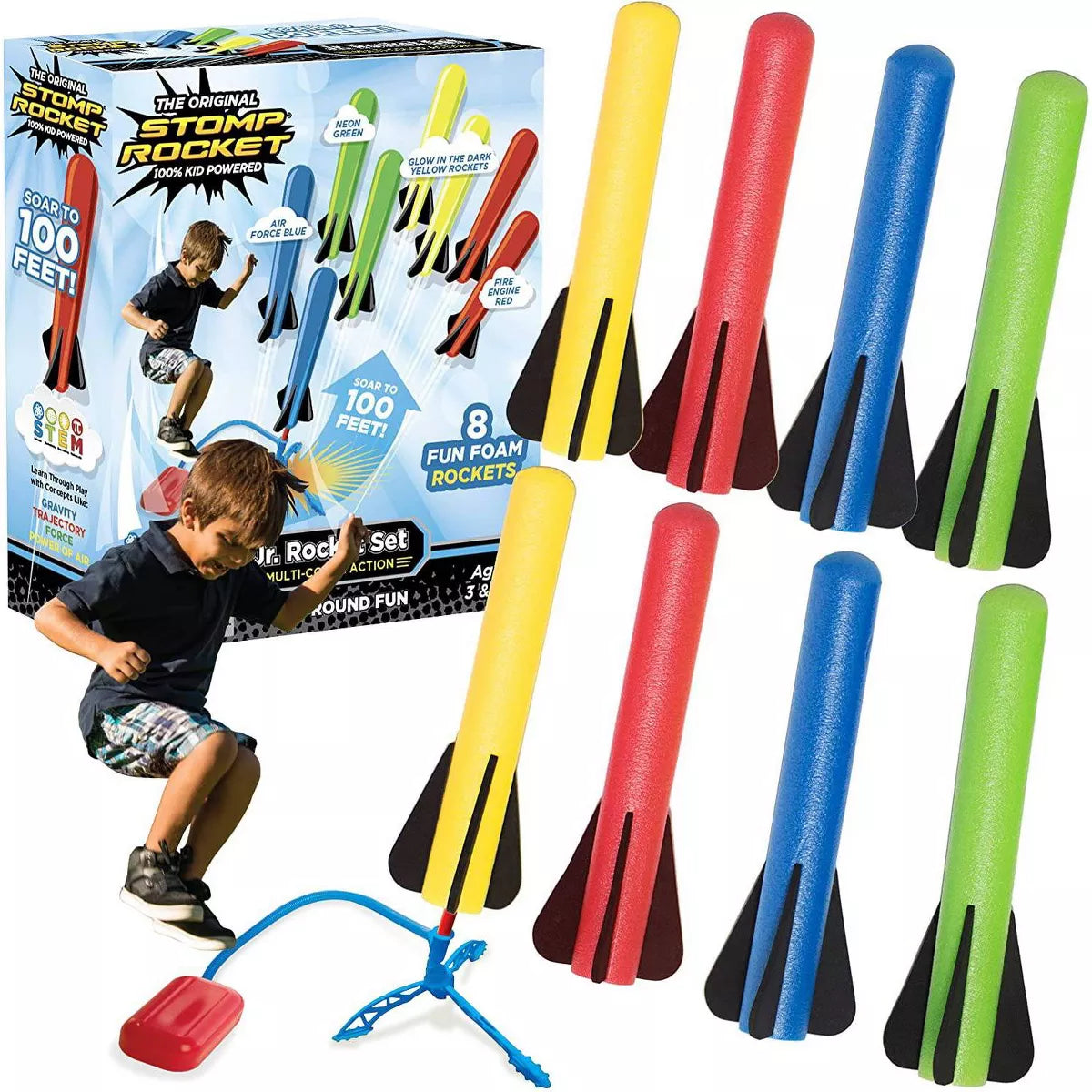 Stomp Rocket Junior Rocket Set | 8 Rockets – Modern Natural Baby