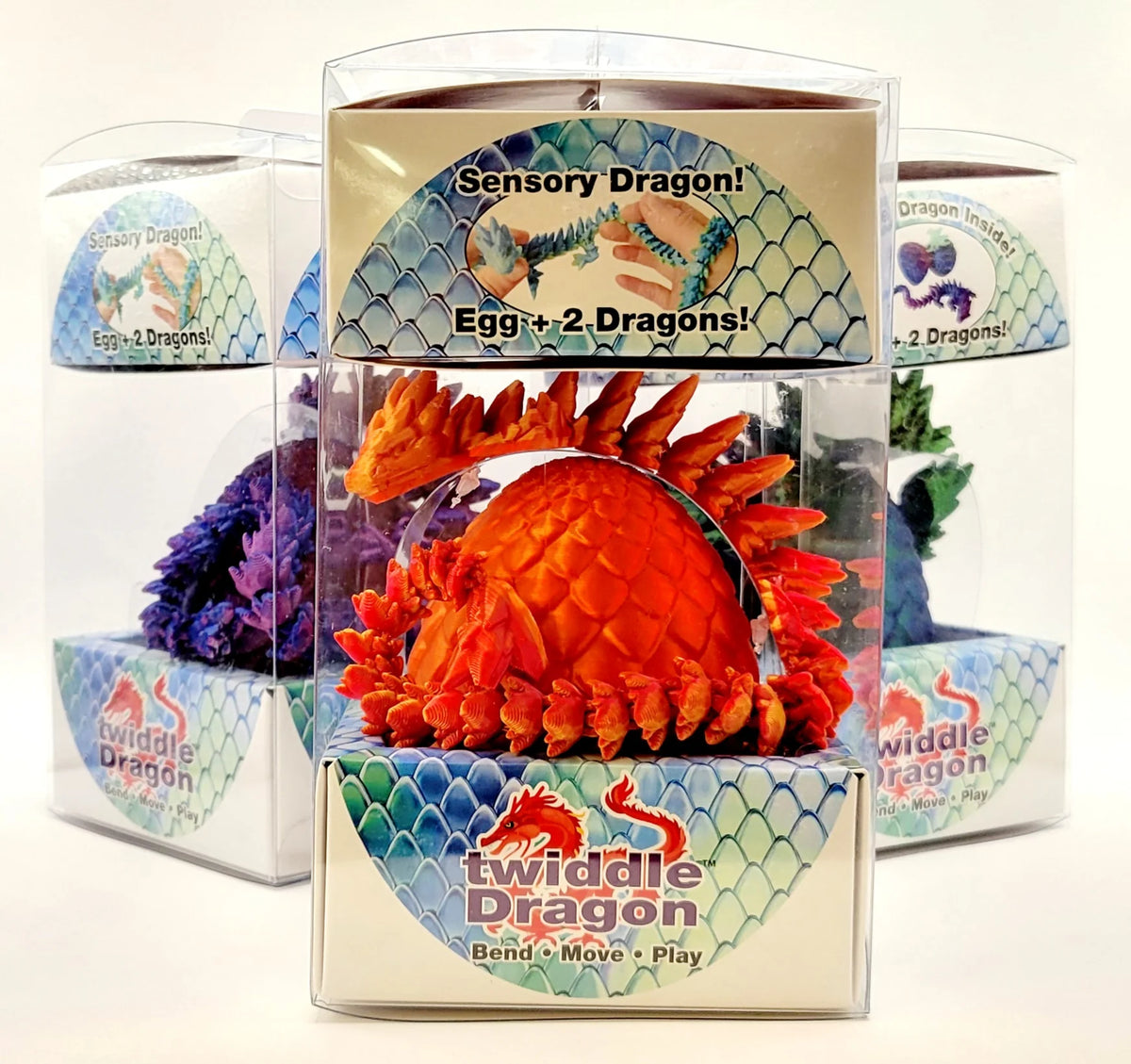 Twiddle Dragon 2 Dragons + Egg – Modern Natural Baby