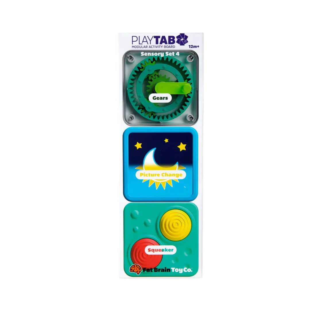Fat Brain PlayTab Modular Tabs | Sensory Set 4 – Modern Natural Baby