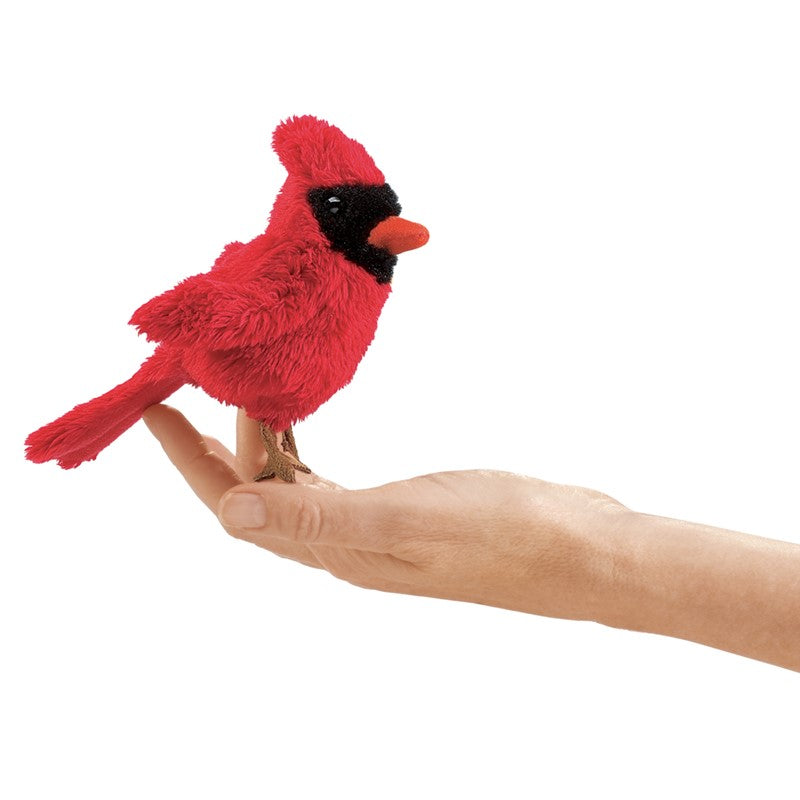Folkmanis Mini Cardinal Finger Puppet – Modern Natural Baby