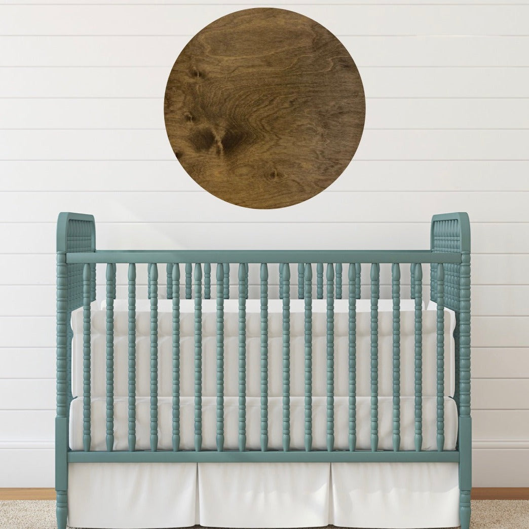 Sugar + Maple Round Base Personalized Wood Name Sign | Jacobean ...