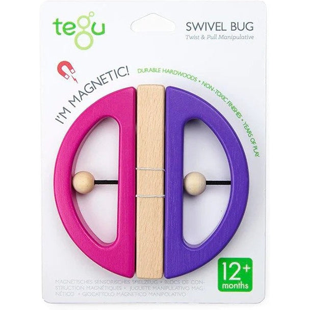 Tegu Swivel Bug Pink Purple – Modern Natural Baby